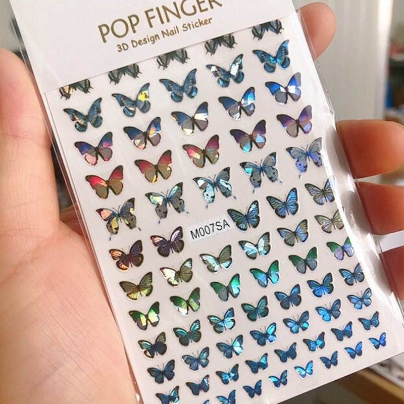 Nail Art Butterfly Stickers - Etsy