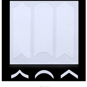 French Tip Guide New 5 Sheets French Manicure Nail Tips Guide Decals ...