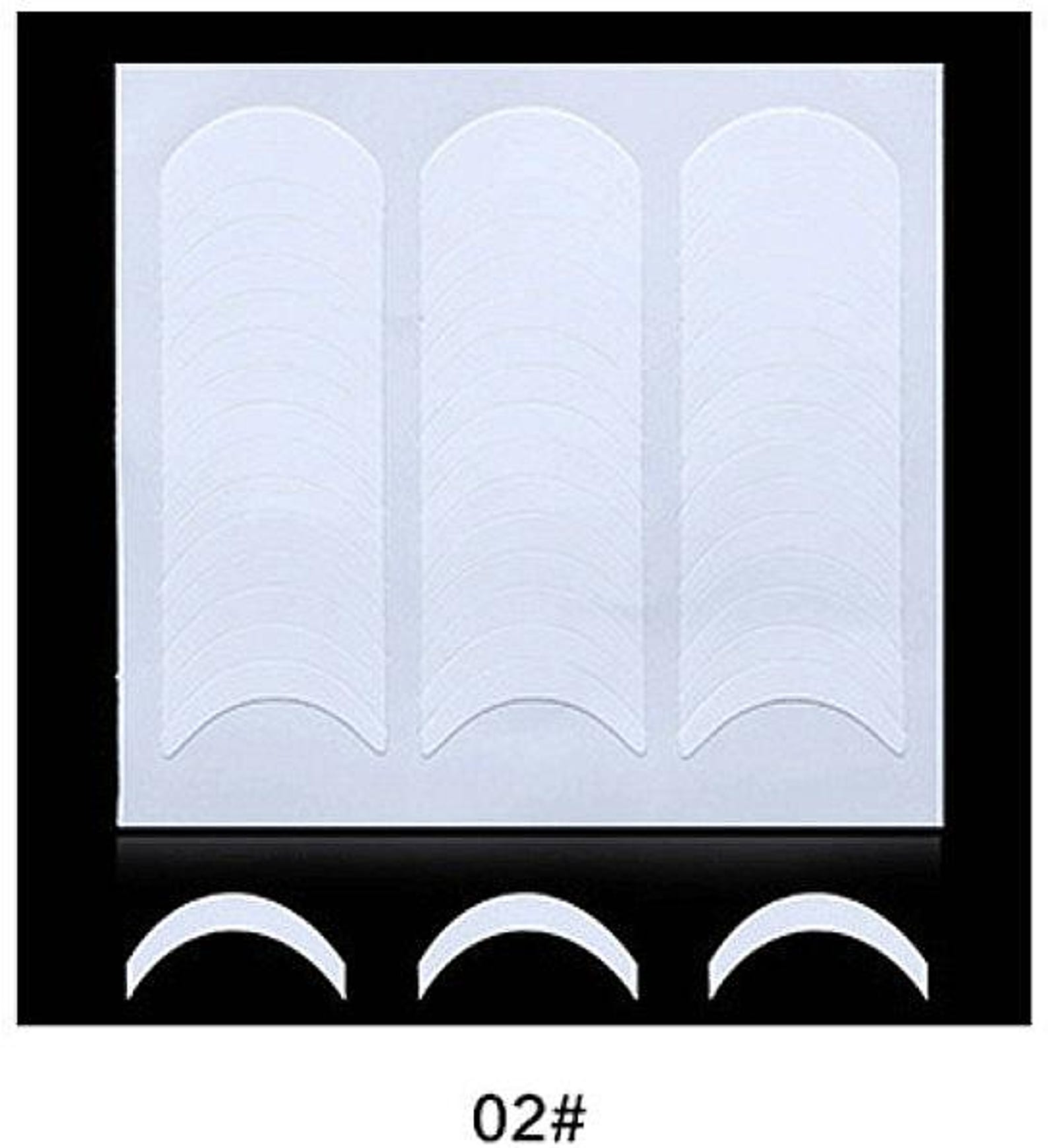 French Tip Guide New 5 Sheets French Manicure Nail Tips Guide Decals ...