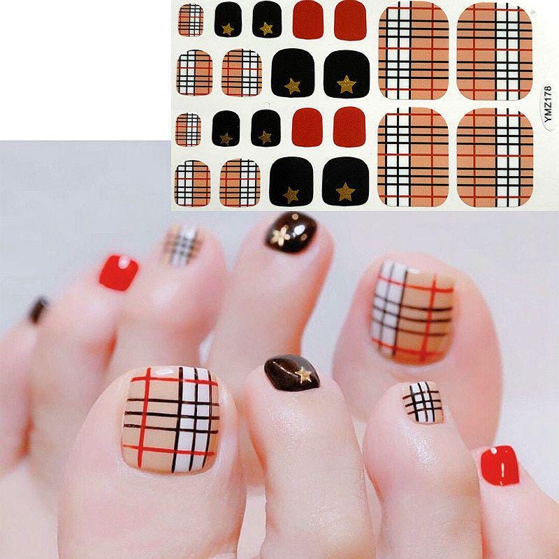 Toe Nail Toenail Stickers Galaxy Stars Music Notes Piano Keyboard Eggs ...