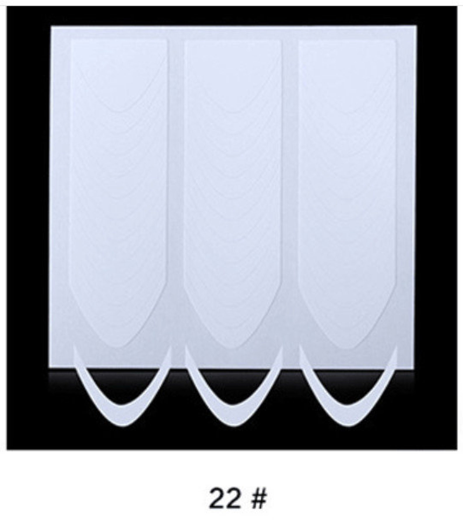 French Tip Guide New 5 Sheets French Nail Tips Guide Decals - Etsy