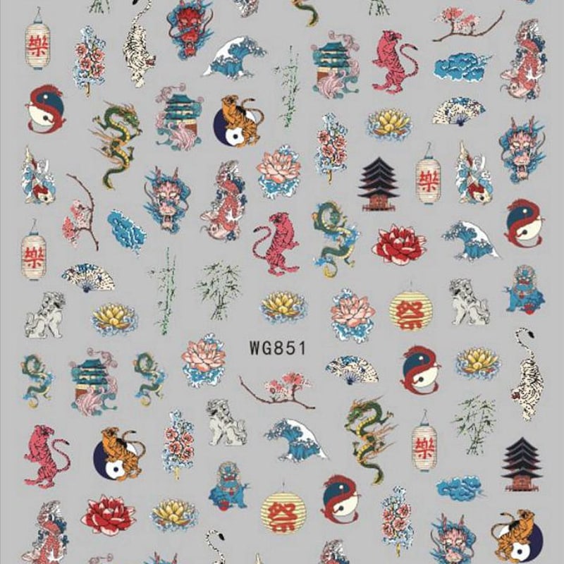 Japan Nail Art Stickers - Etsy