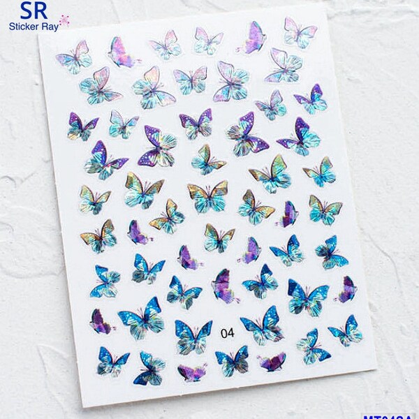 Butterfly Nail Decal - Etsy