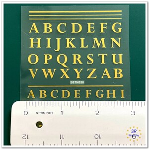 Large English Letters Alphabet Nail Art Stickers Decals Handwriting ...
