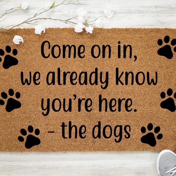 Funny Dogs Doormat - Etsy