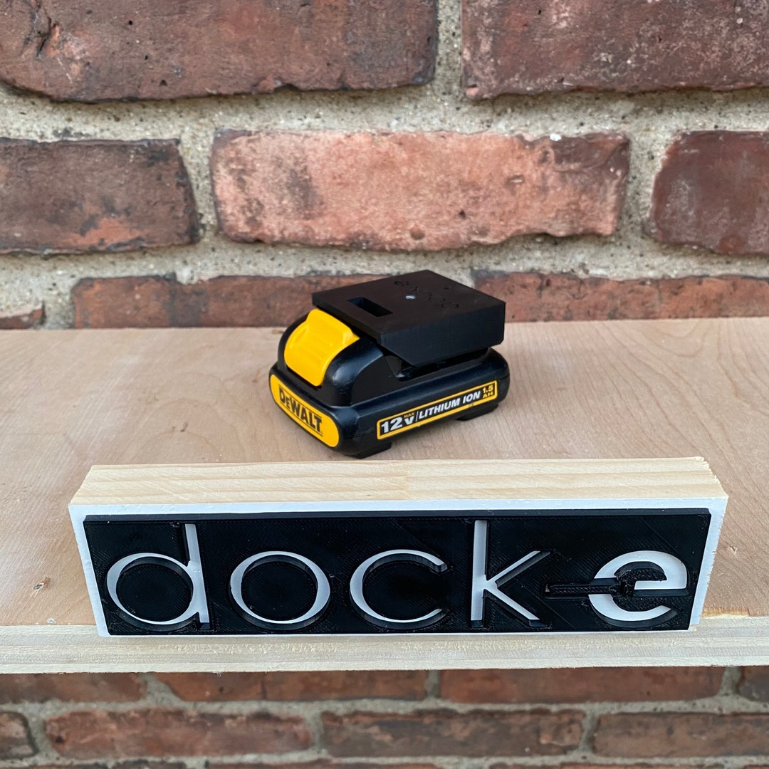 Dewalt 12V Battery Storage Dock Mounting Bracket for 12V Lithium-ion ...