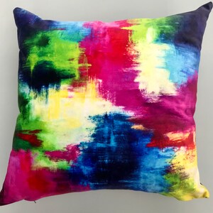 Colourful Abstract Velvet Cushions | Etsy UK