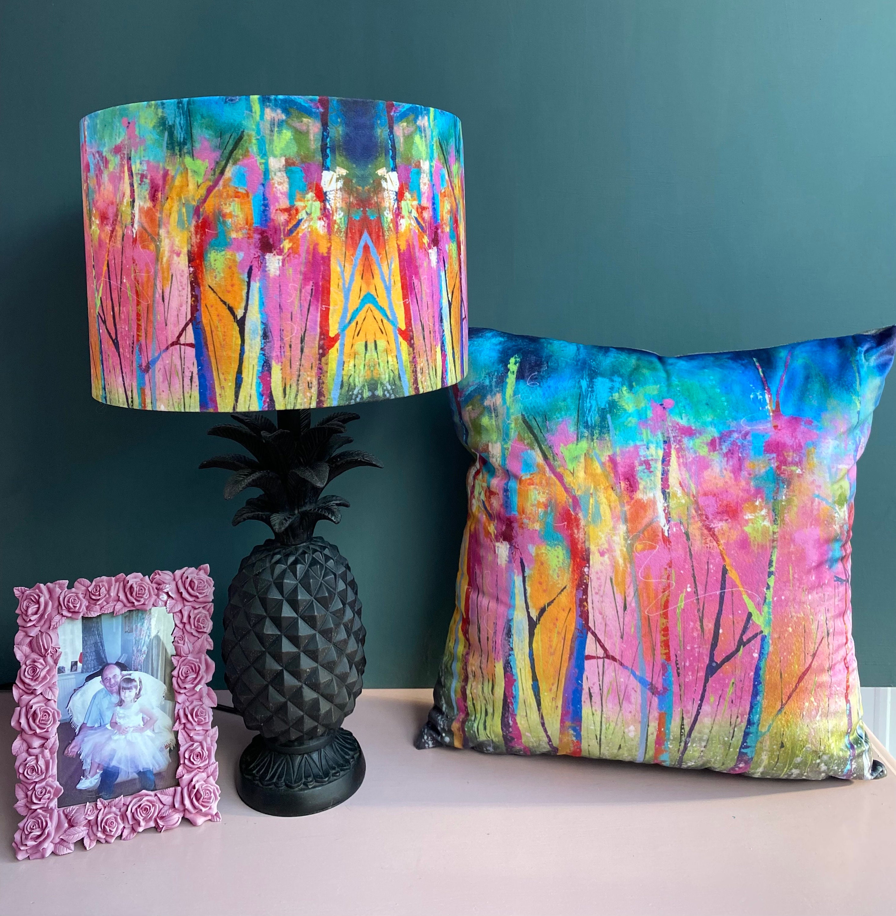Abstract Forest Handmade Lampshade - Etsy UK
