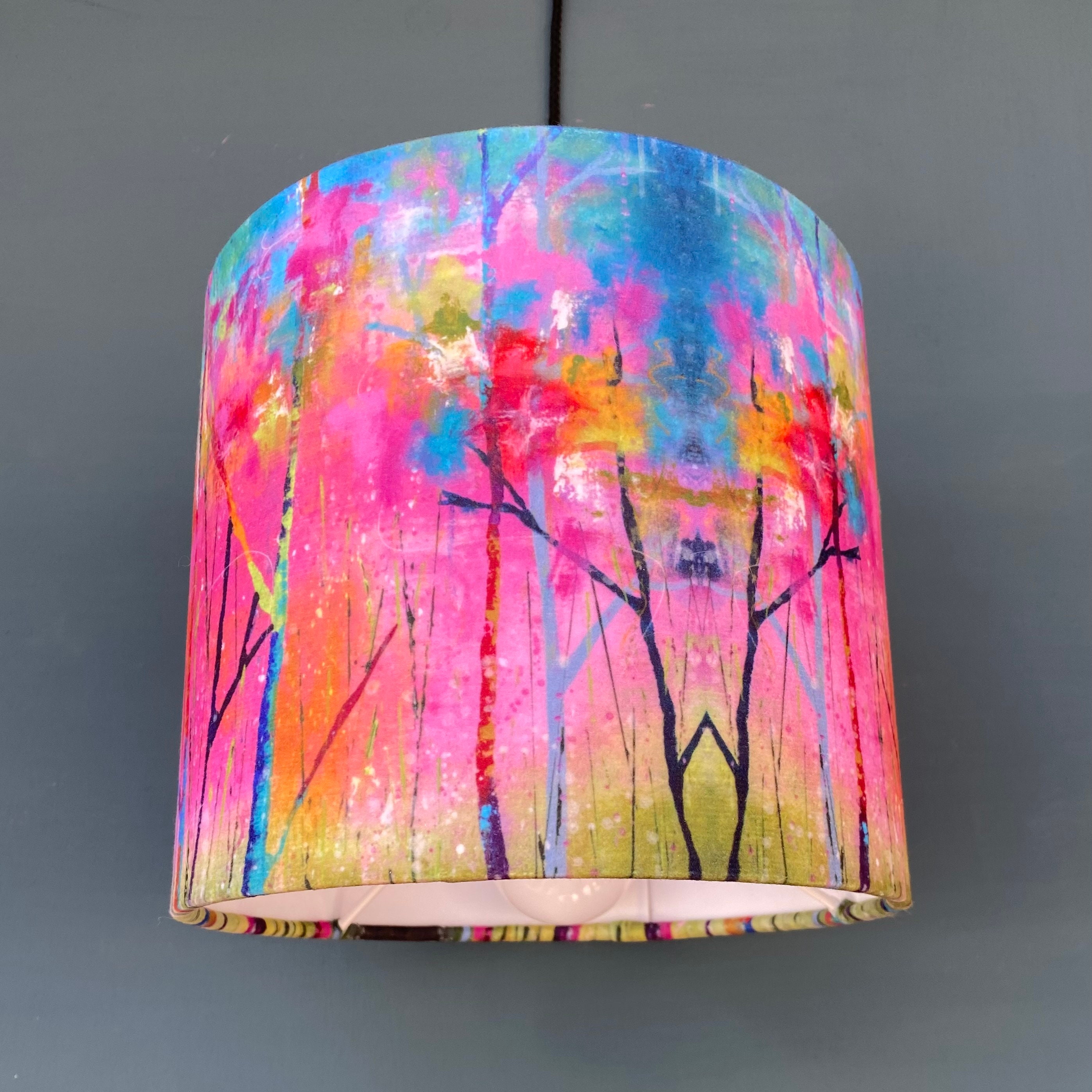 Abstract Forest Handmade Lampshade - Etsy UK