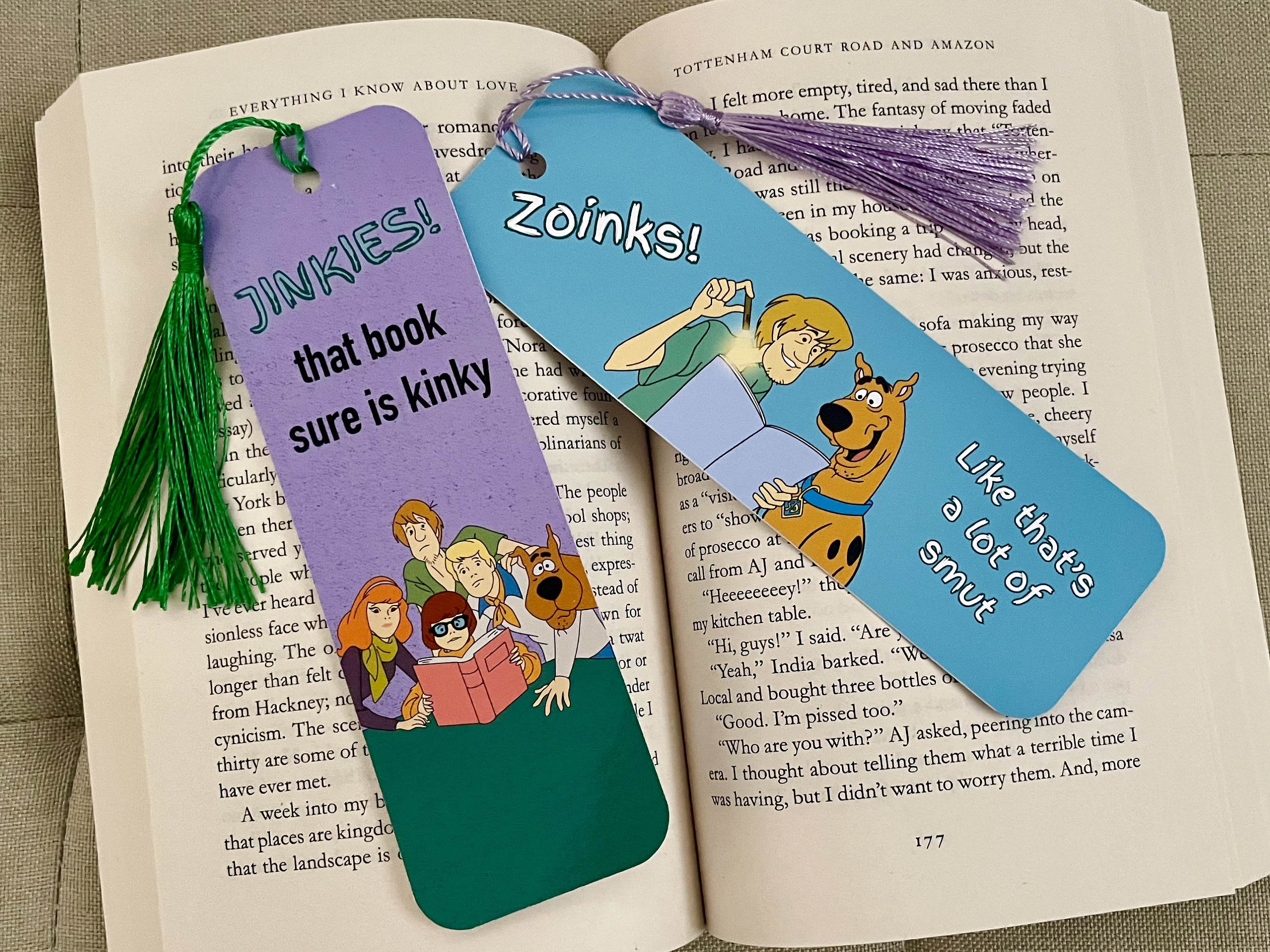 Scooby Doo Duo Bookmark Handmade Cardstock Bookmarks With or Without ...