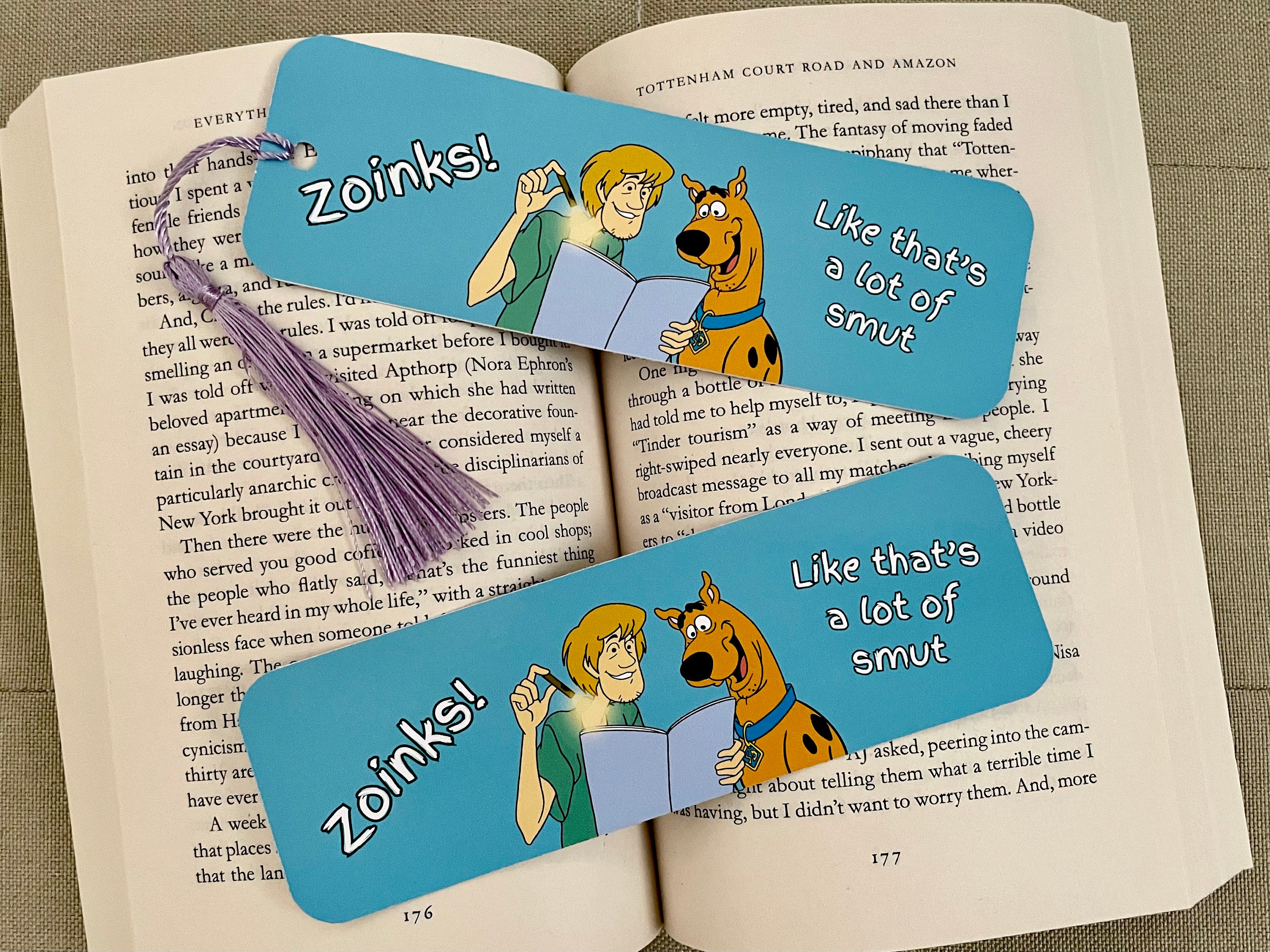 Scooby Doo Duo Bookmark Handmade Cardstock Bookmarks With or Without ...