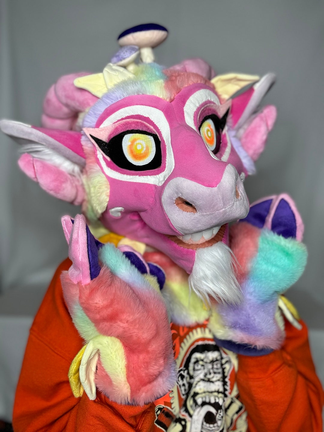 Mossy Ram Fursuit Head + Paws (trippy Addition) - Etsy