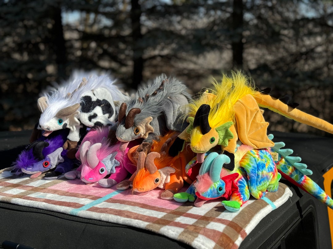 Mini Flatrat Dragon Plushies - Etsy