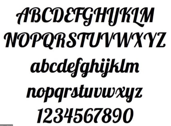 Precut Fusible Glass Letters in Lobster Font in Bullseye COE - Etsy