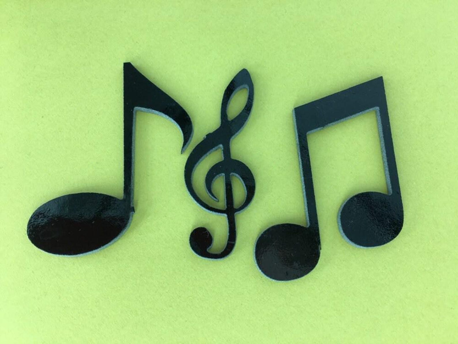 Precut Stained Glass Fusible Music Note, Precut Glass Shapes, COE 90 or ...