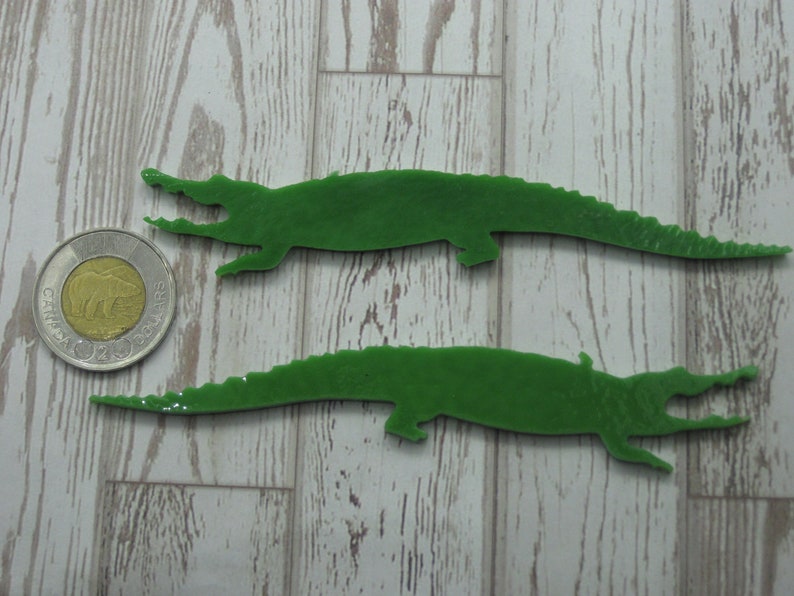 Precut Stained Glass Precut Glass Alligator Fern Green - Etsy