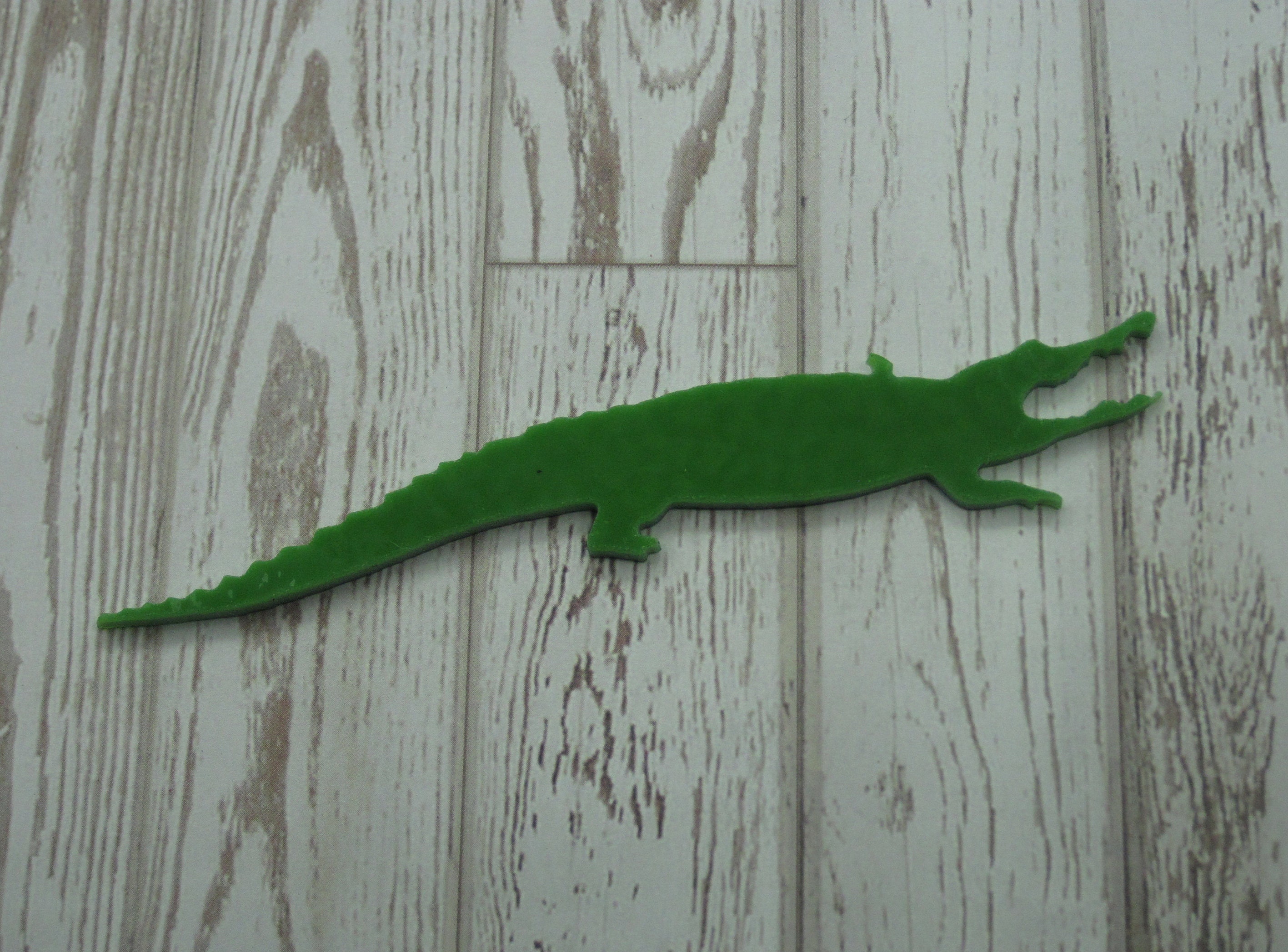 Precut Stained Glass Precut Glass Alligator Fern Green | Etsy