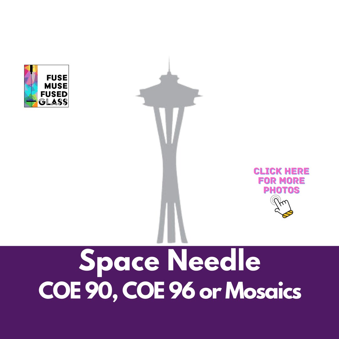 Precut Glass Space Needle, Precut Glass Shapes, Fusible Precut Stained ...