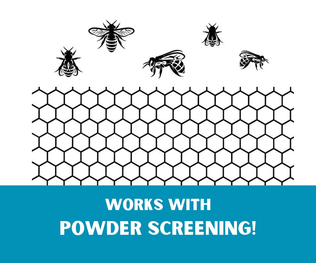 Bees and Honeycomb Silk Screen Stencil, Custom Screen Print ...