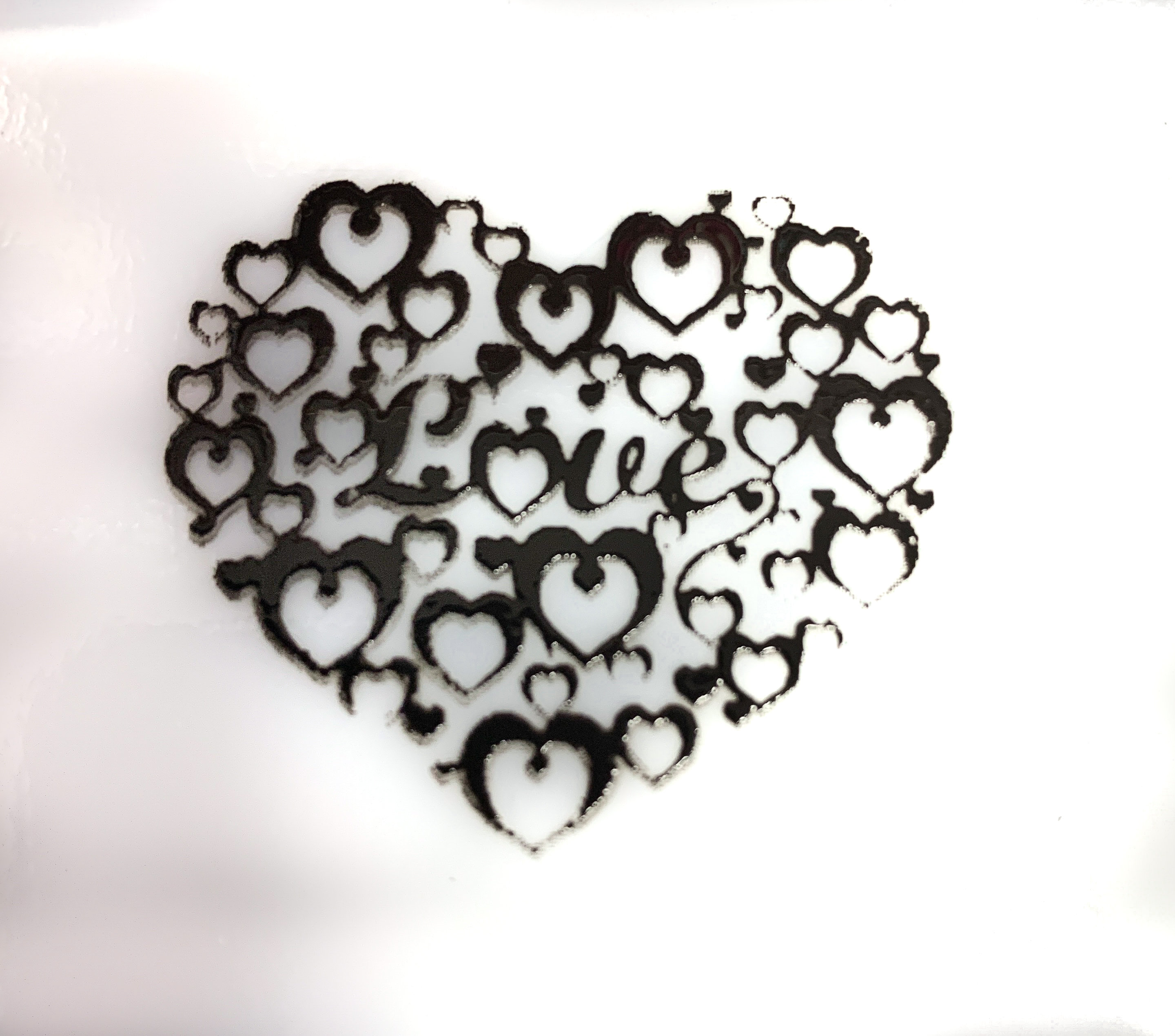 Hearts Silk Screen Stencil Custom Screen Print Printmaking | Etsy