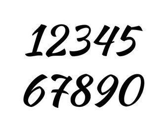 Stained Glass Letters and Numbers 2.5 - Etsy