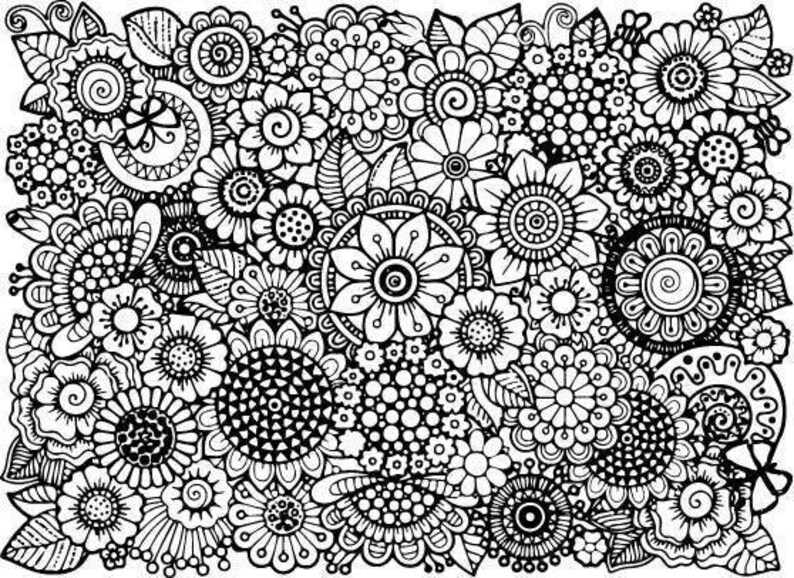 Flower Silk Screen Stencil, Silk Screen for Polymer Clay, Flower Screen ...