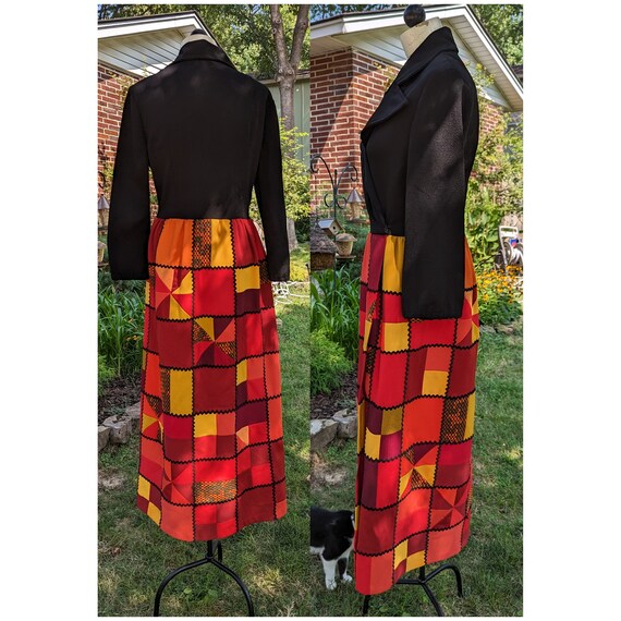 Patchwork Wrap Dress | 70s Vintage - Gem