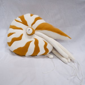 Nautilus Soft Fleece Sea Creature Plushie/pillow/stuffed Animal - Etsy
