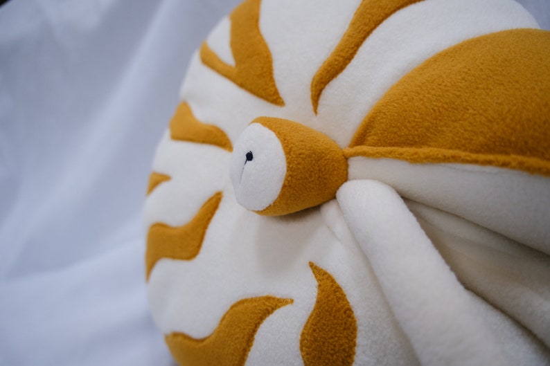Nautilus Soft Fleece Sea Creature Plushie/pillow/stuffed Animal - Etsy