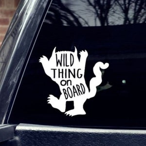 Wild Thing Car Decal - Etsy