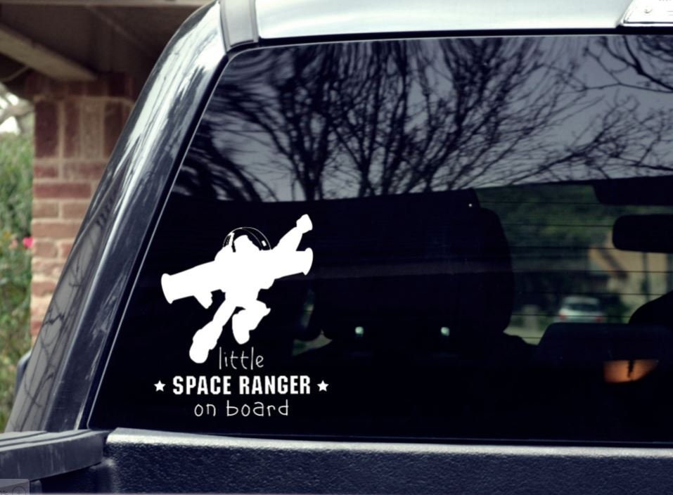 Buzz Lightyear Car Decal Little Space Ranger on Board - Etsy