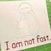 Baymax Car Decal I Am Not Fast - Etsy
