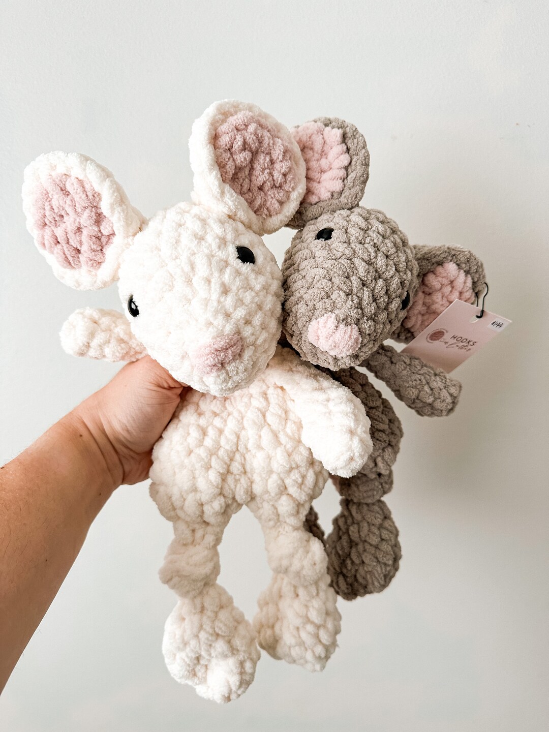 Stuffed Mouse Plushie for Children, Baby Shower Gift Idea for Nursery ...
