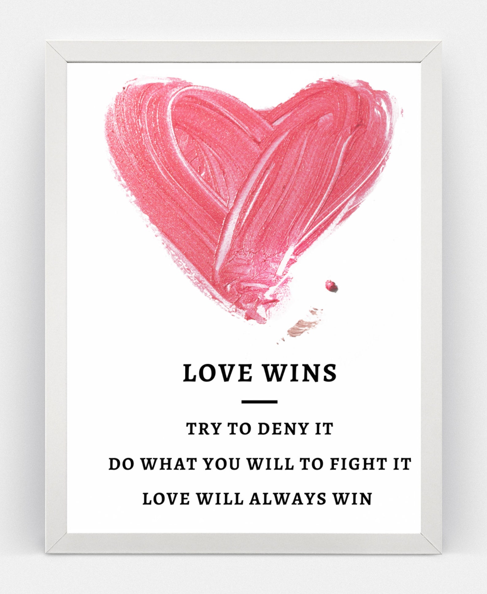 Love Wins Poem | Love Poem | Printable Love Poem | Happy Wall Art ...