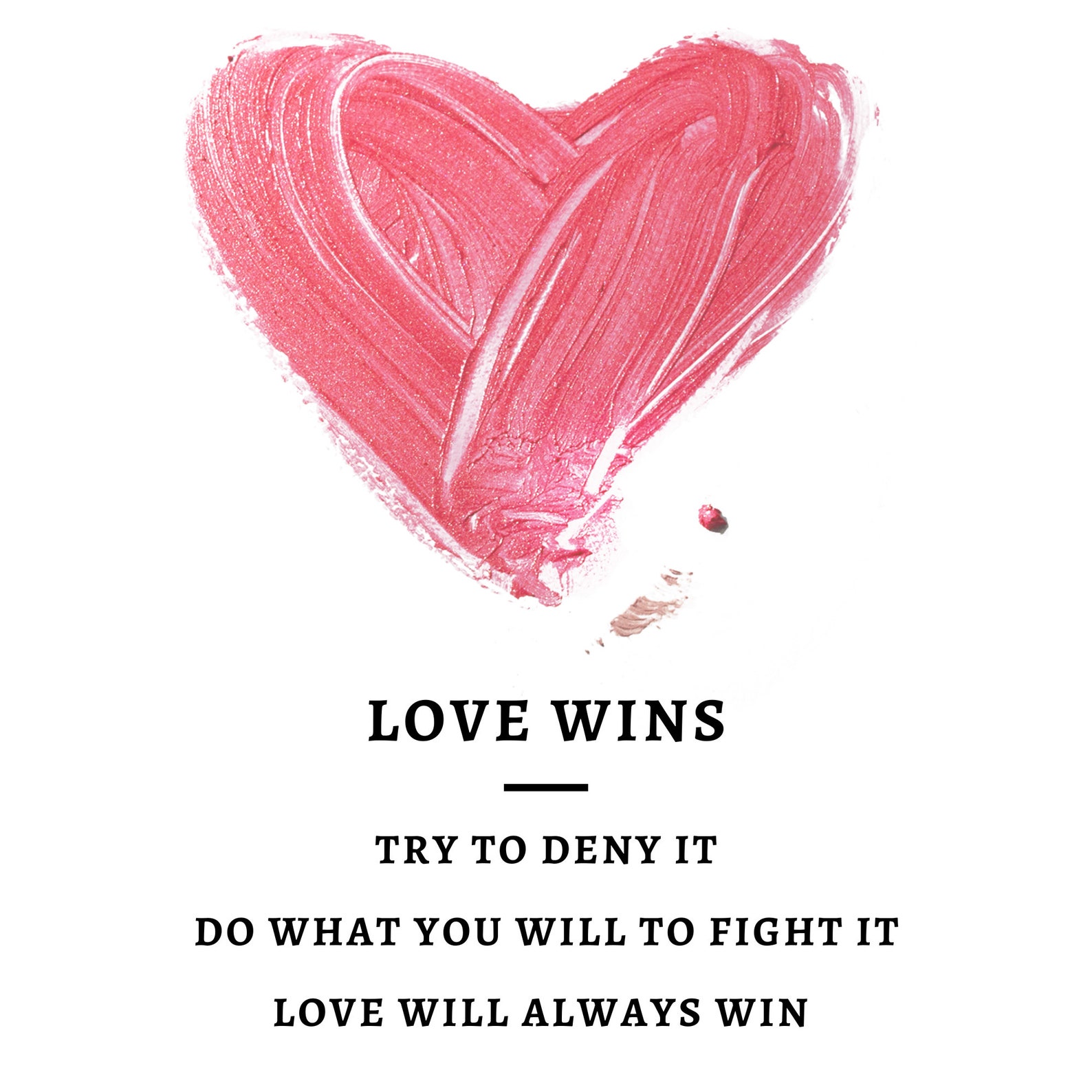 Love Wins Poem | Love Poem | Printable Love Poem | Happy Wall Art ...