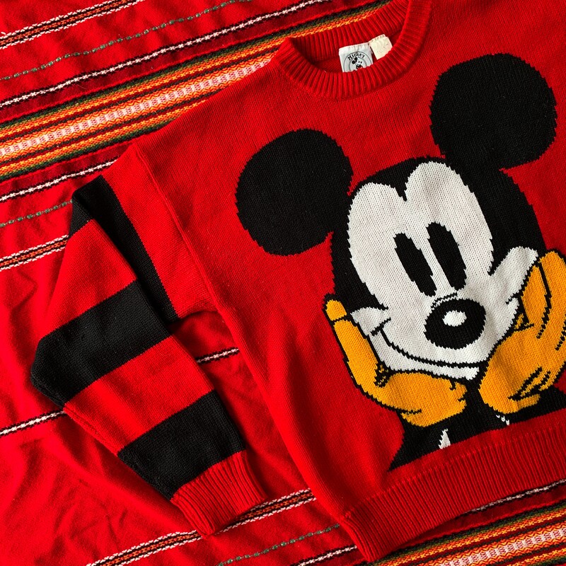 Mickey Mouse Sweater - Etsy