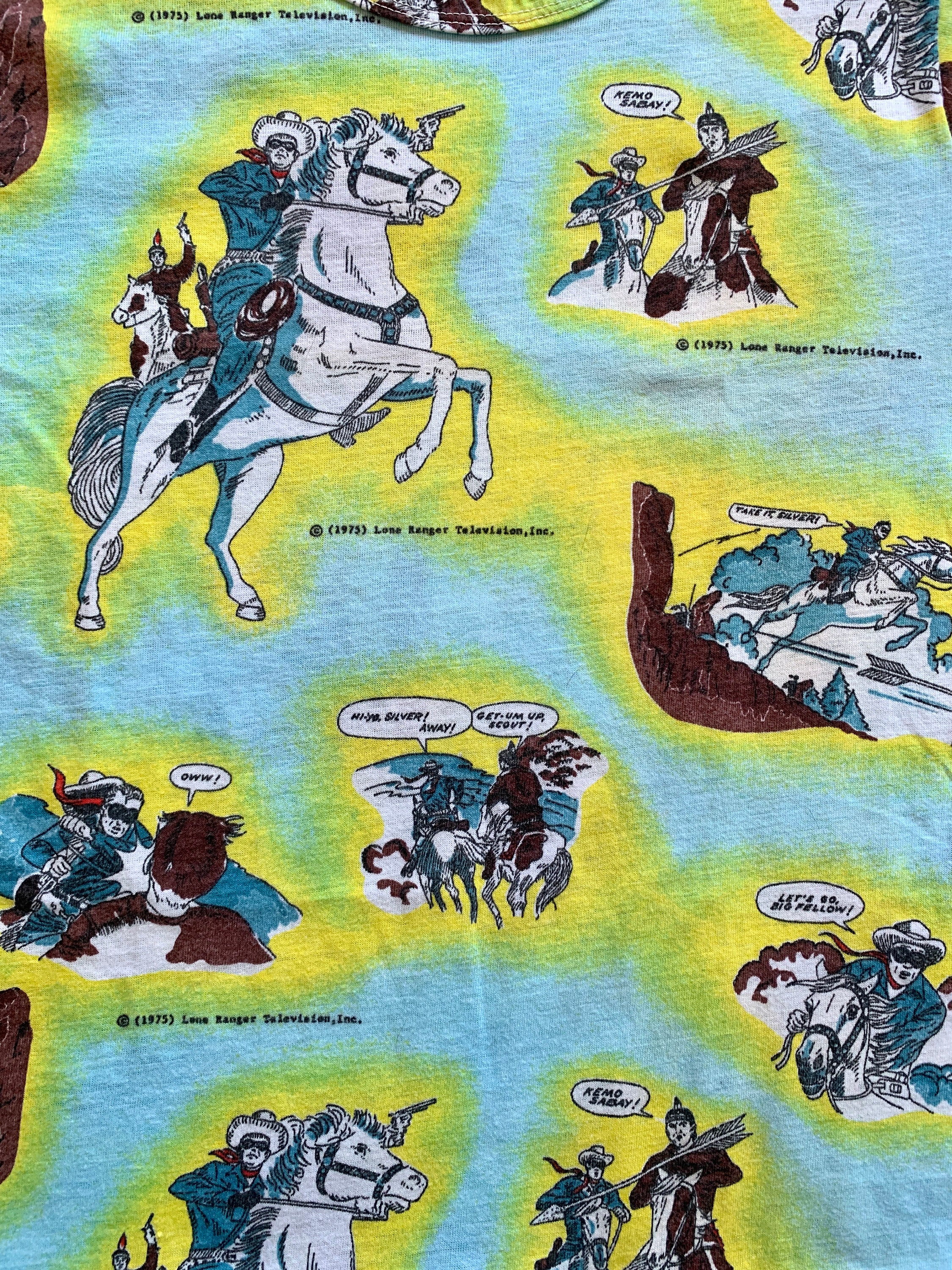 RARE Vintage 70's Lone Ranger Cartoon Television Show Colorful Coloring ...