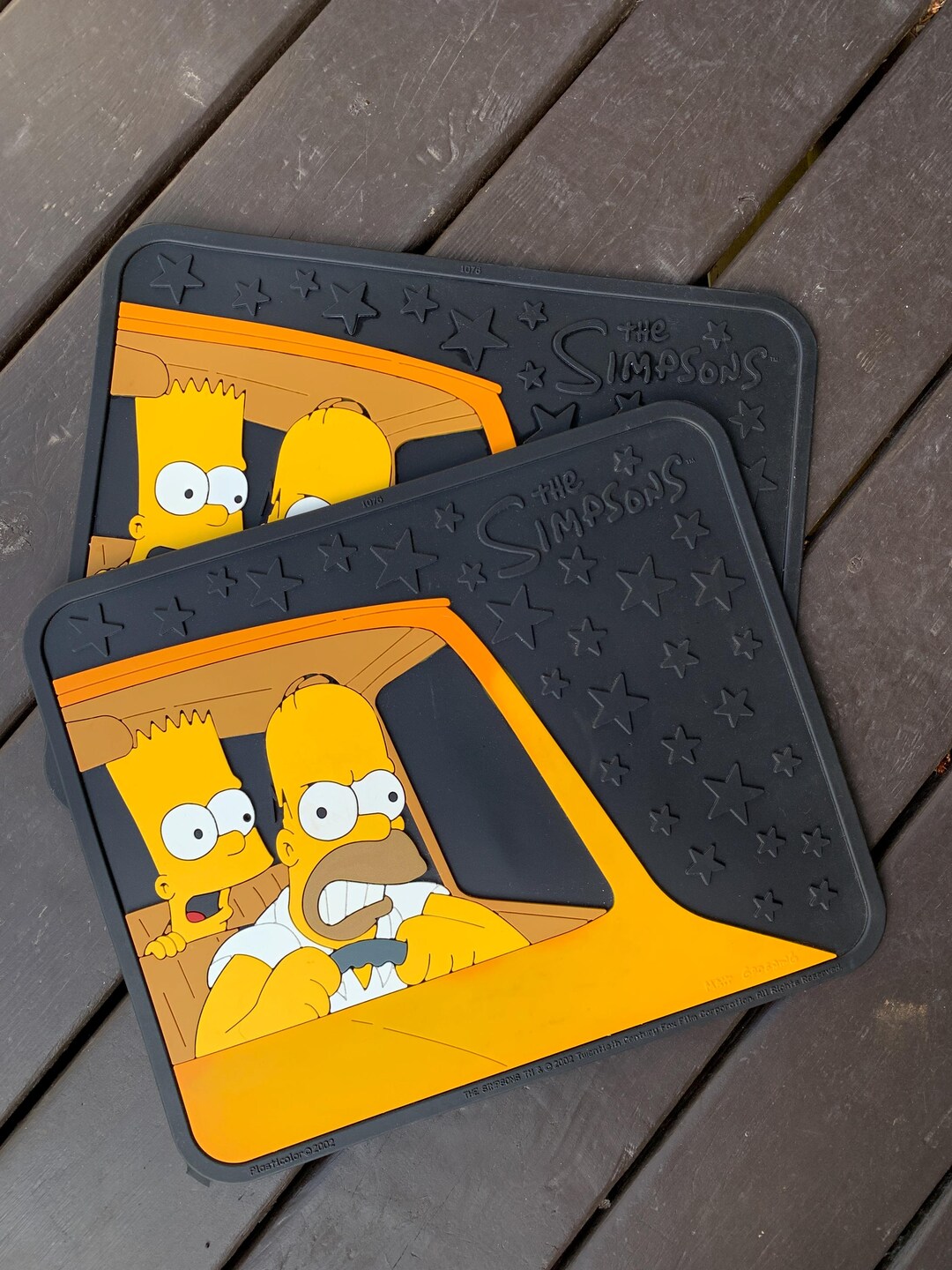 The Simpsons Bart and Homer Car Floor Mats PAIR - Etsy