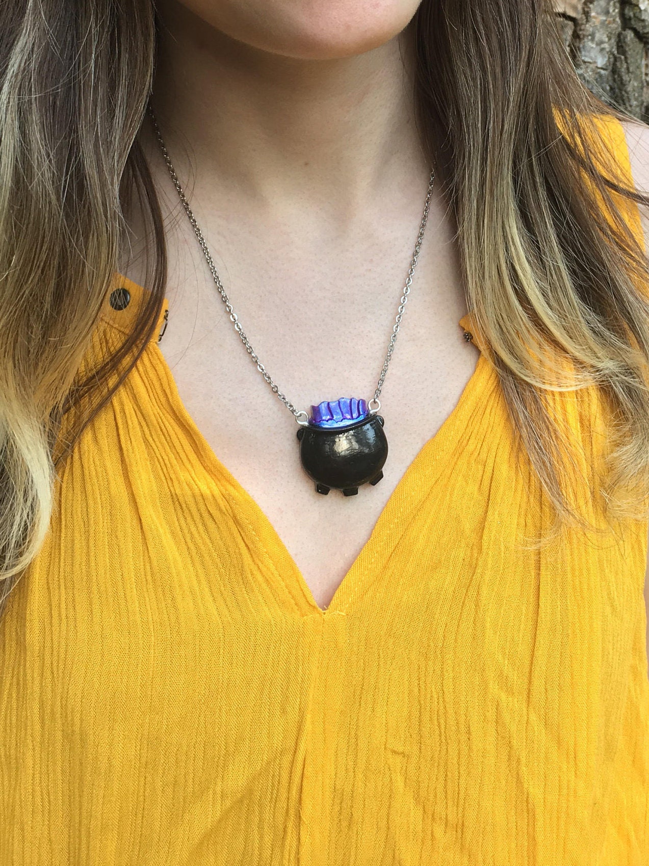 Cauldron Necklace Cauldron Jewelry Witch Necklace - Etsy Italia