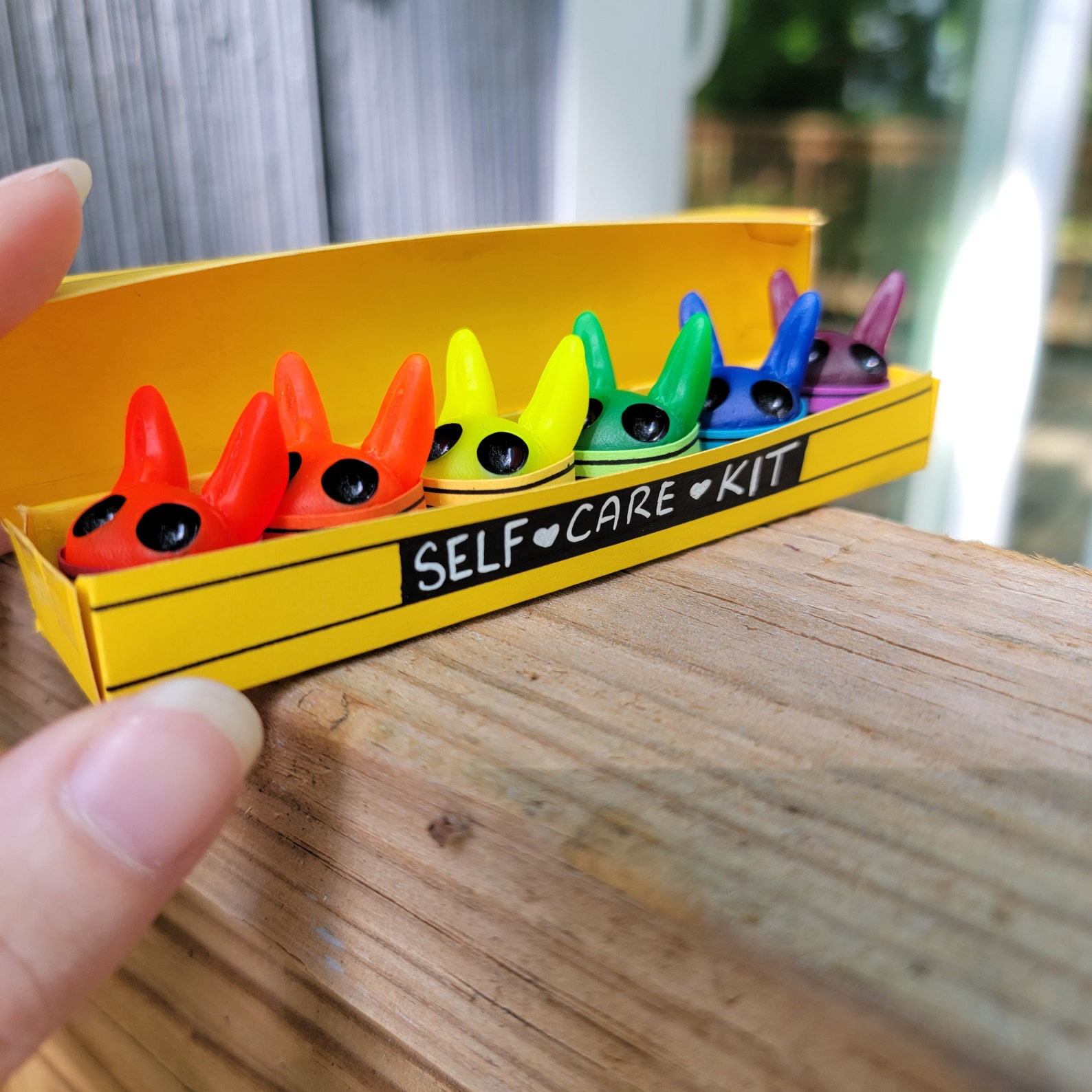 Crayola Fluorescent Rainbow Crayon Inspired Bunnies Self Care Buddies ...
