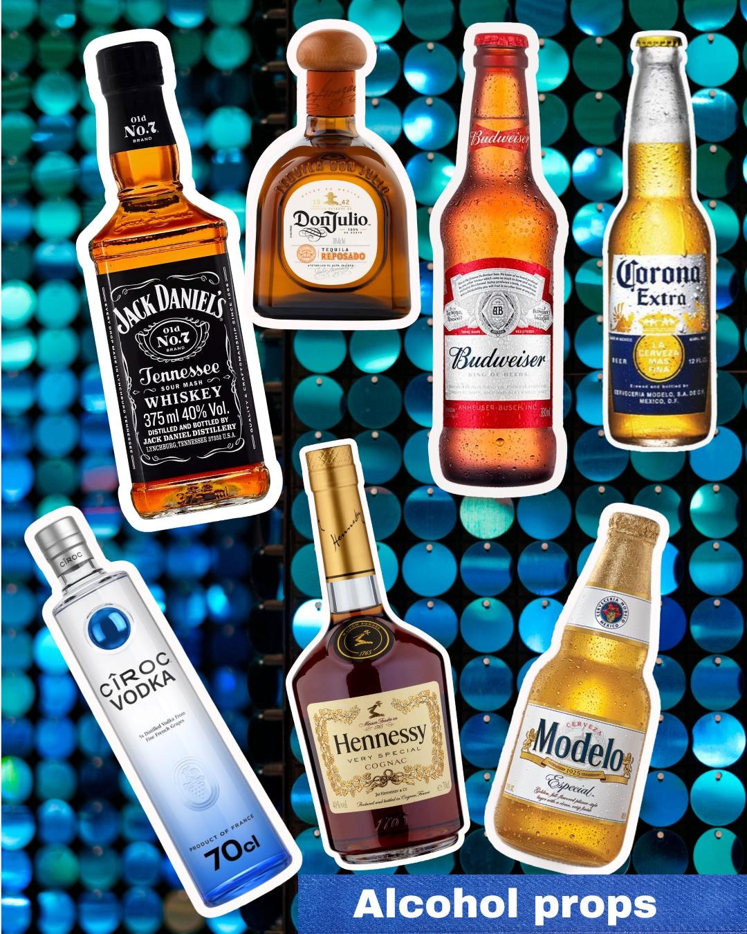 Photo Booth Props Alcohol Bundled, Fast Shipping - Etsy