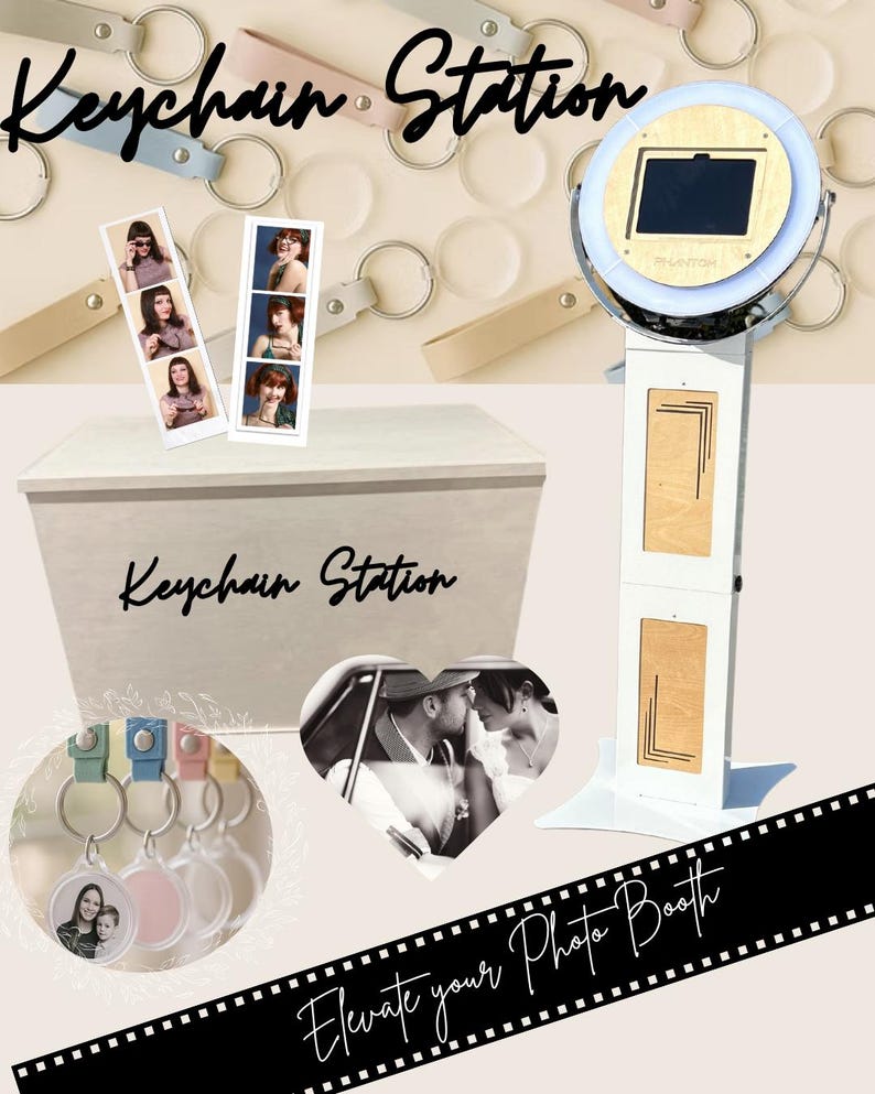 Keychain Photo Booth Station, Brand Activation Cart - Etsy