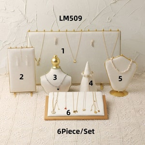 Jewelry Display Set, Velvet Ring Holder, Necklace Display Bust, Earring ...
