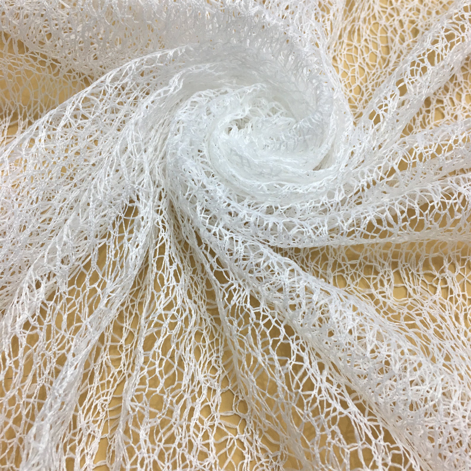 Geometric Tulle Fabric: Black & off White Mesh, Wedding Veil DIY - by ...