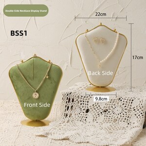 Jewelry Display Set, Velvet Ring Holder, Necklace Display Bust, Earring ...