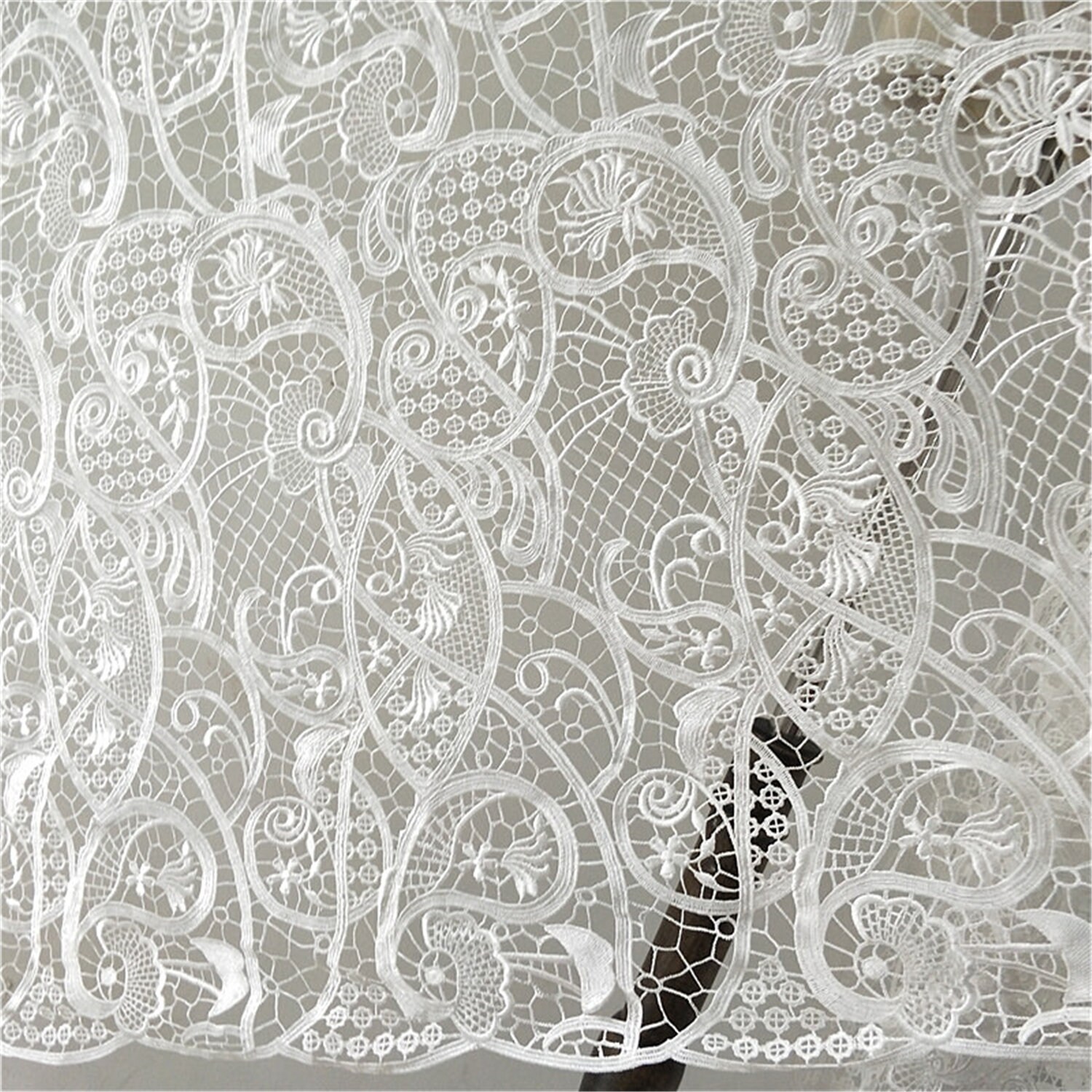 Tela de encaje floral de alta calidad tela de encaje de | Etsy