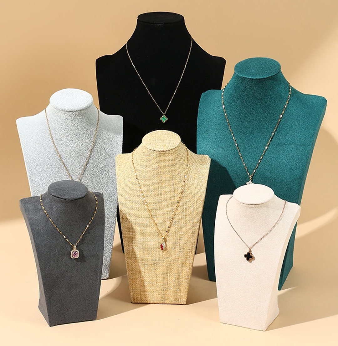 Necklace Bust, Necklace Holder, Mannequin Jewellery Display, Jewelry ...