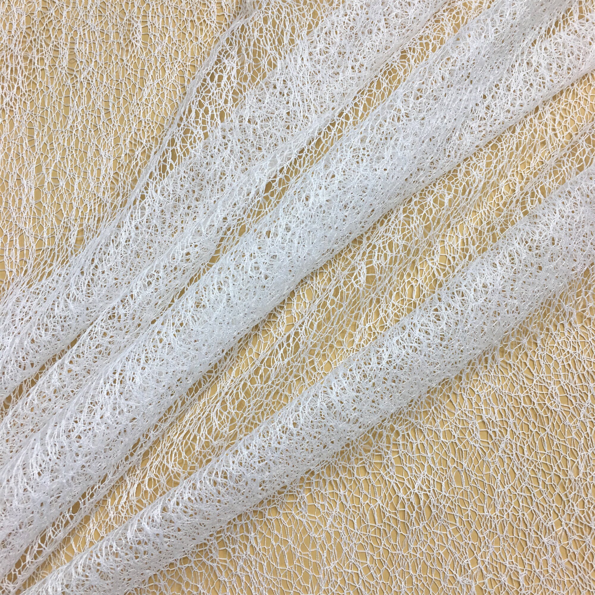 Geometric Tulle Fabric: Black & off White Mesh, Wedding Veil DIY - by ...