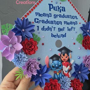 Blue Alien and Girl Graduation Cap Topper - Etsy