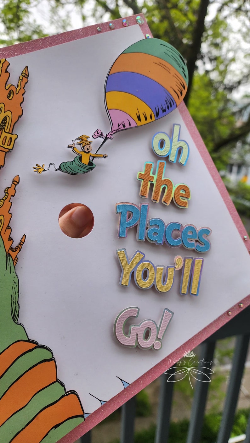 Graduation Cap Topper. Oh the Places. - Etsy